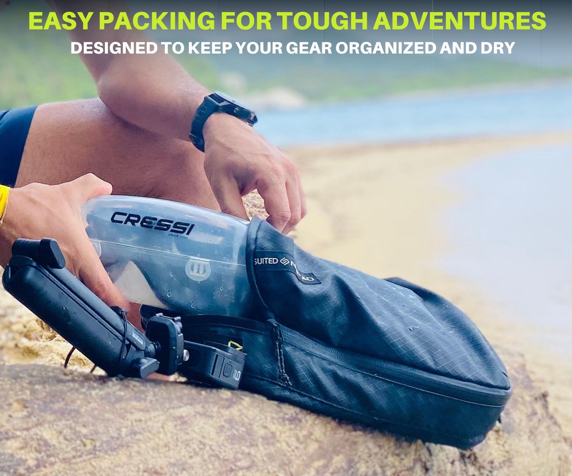 Adventure Travel Packing Cubes, IP65 Water&Dust Proof Gear Organizer B ...